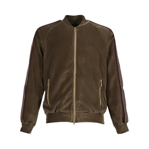 Needles Rib Collar Track Jacket 'taupe