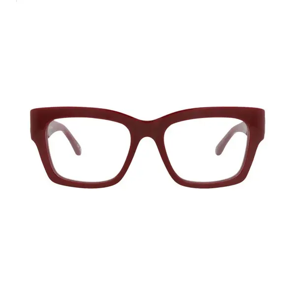 Balenciaga Square-frame Recycled Acetate Optical Frames 'burgundy/transparent
