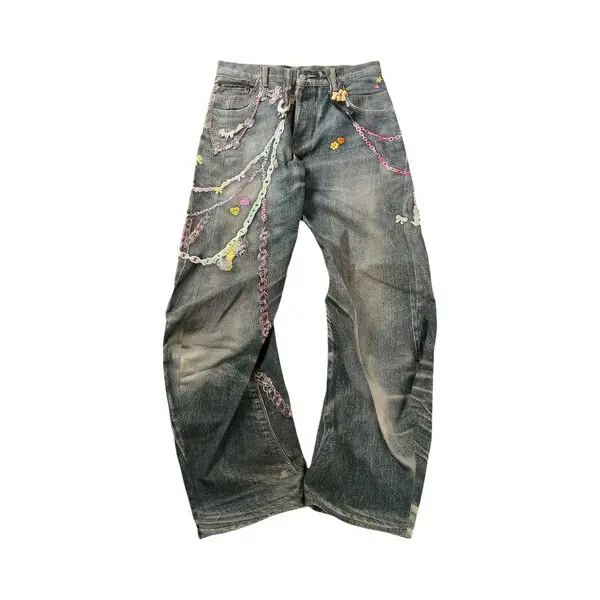 Acne Studios Loose Fit Printed Jeans