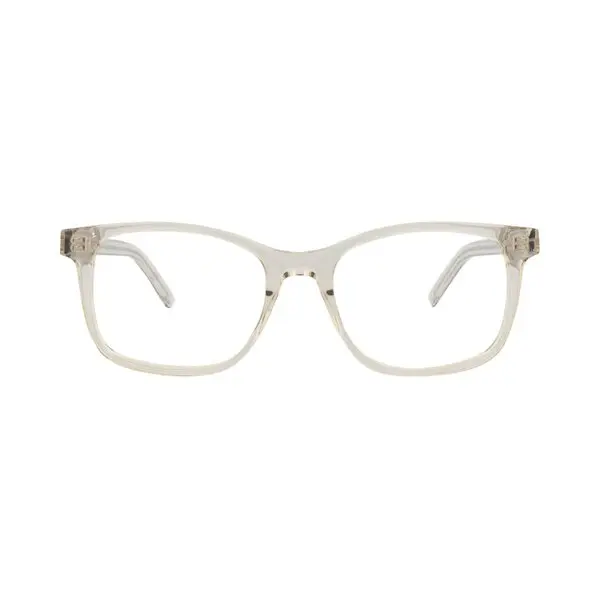 Saint Laurent Round-frame Recycled Acetate Optical Frames 'beige/transparent