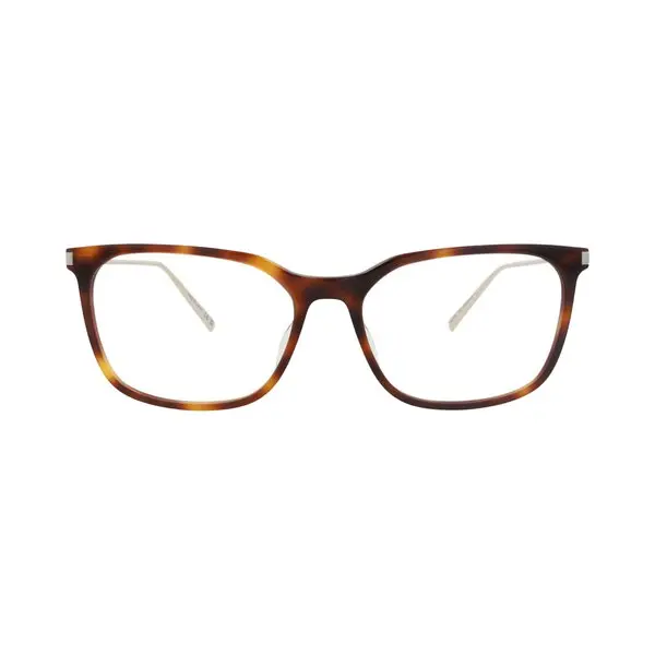 Saint Laurent Square-frame Recycled Acetate Optical Frames 'havana/gold/transparent