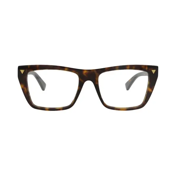 Bottega Veneta Square-frame Recycled Acetate Optical Frames 'havana/transparent