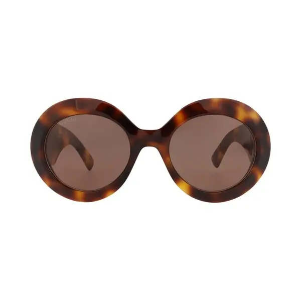 Gucci Round-frame Sunglasses - Brown