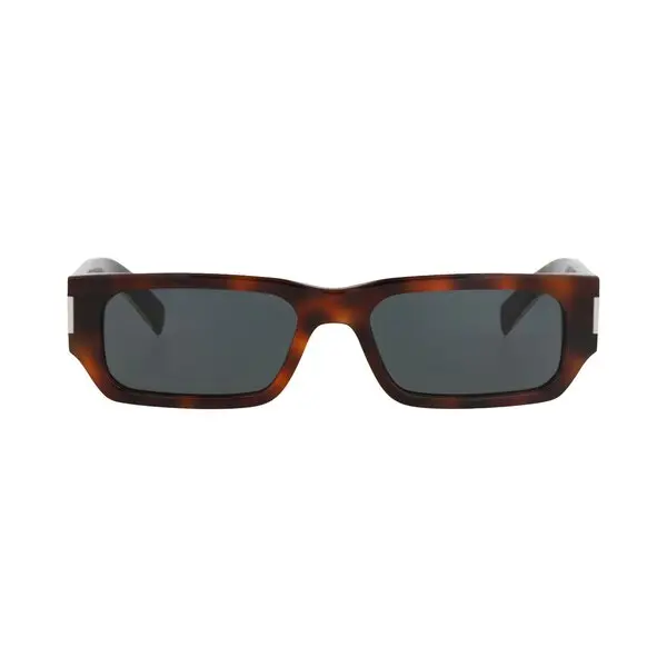 Saint Laurent Square-frame Recycled Acetate Sunglasses 'havana/crystal/black - Brown