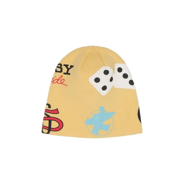 StÜssy Mixed Logo Skullcap - Yellow