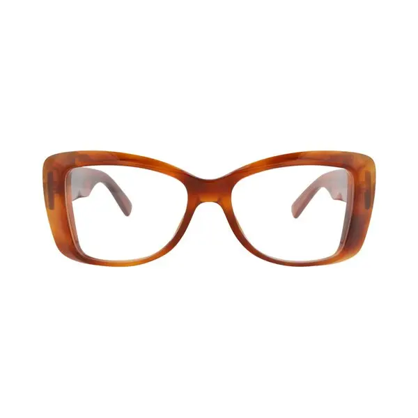 Gucci Square-frame Recycled Acetate Optical Frames 'havana/transparent
