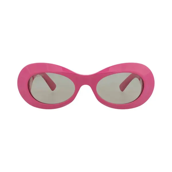 Gucci Round-frame Recycled Acetate Sunglasses 'fuchsia/grey