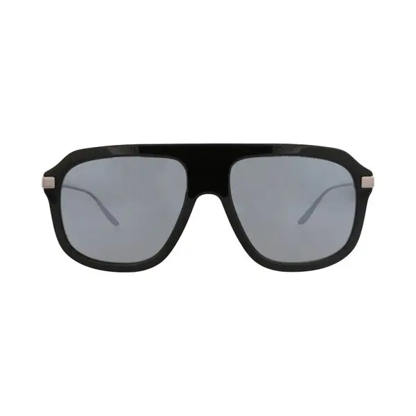 Gucci Aviator-frame Recycled Acetate Sunglasses /ruthenium/silver