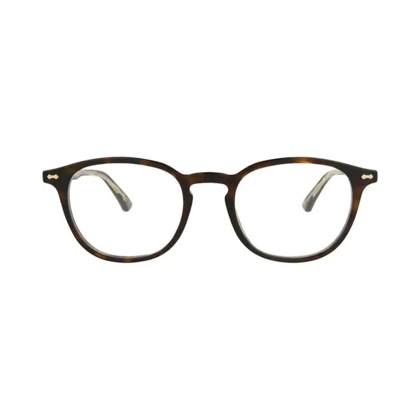 Gucci Round-frame Acetate Optical Frames 'havana/transparent