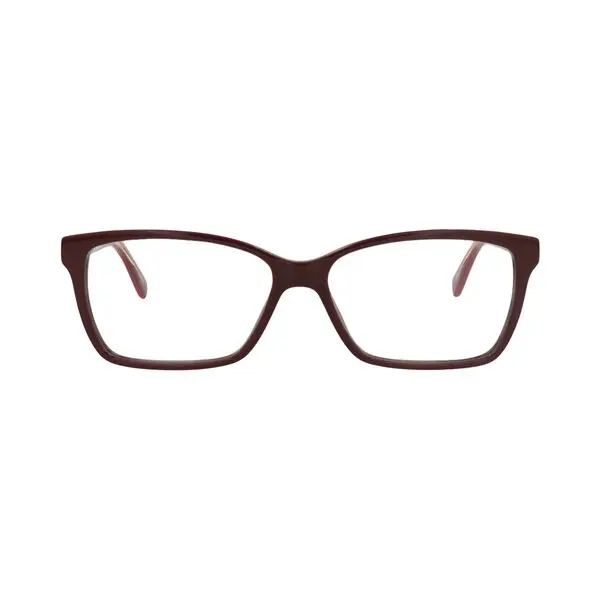 Gucci Square-frame Acetate Optical Frames 'burgundy/transparent
