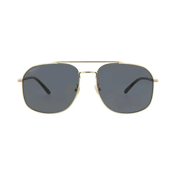 Gucci Aviator-frame Metal Sunglasses /havana/grey
