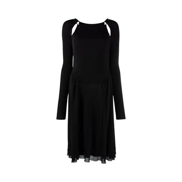 FERRAGAMO Midi Dress With Cut-out Detail
