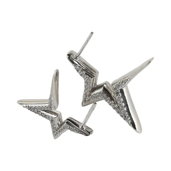 FERRAGAMO Crystal-embellished Asymmetrical Star Earrings - Multicolor