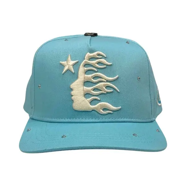 HELLSTAR Og Logo Rhinestone Snapback Hat 'baby - Blue
