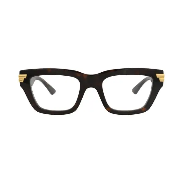 Bottega Veneta Square-frame Acetate Optical Frames 'havana/transparent