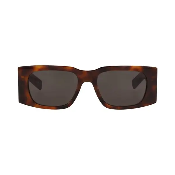 Saint Laurent Square-frame Recycled Acetate Sunglasses 'havana/black - Brown