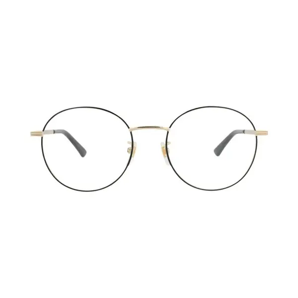 Gucci Round-frame Metal Optical Frames /gold/transparent