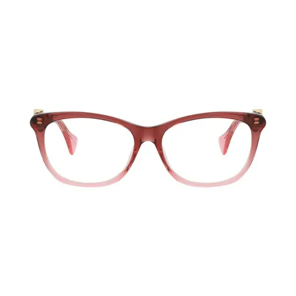 Gucci Square-frame Acetate Optical Frames 'burgundy/transparent