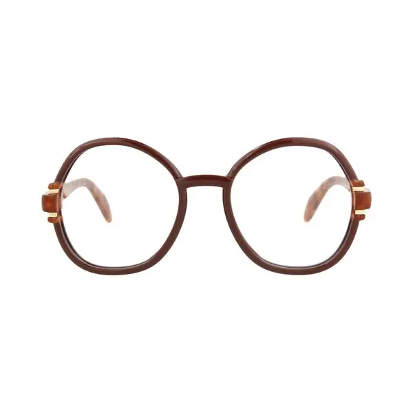 Gucci Round-frame Injection Optical Frames /havana/transparent