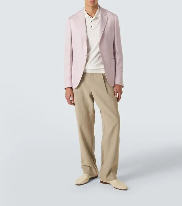 Manolo Blahnik Mario Raffia Loafers - Beige