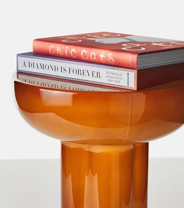101 COPENHAGEN Crown Tall Glass Side Table