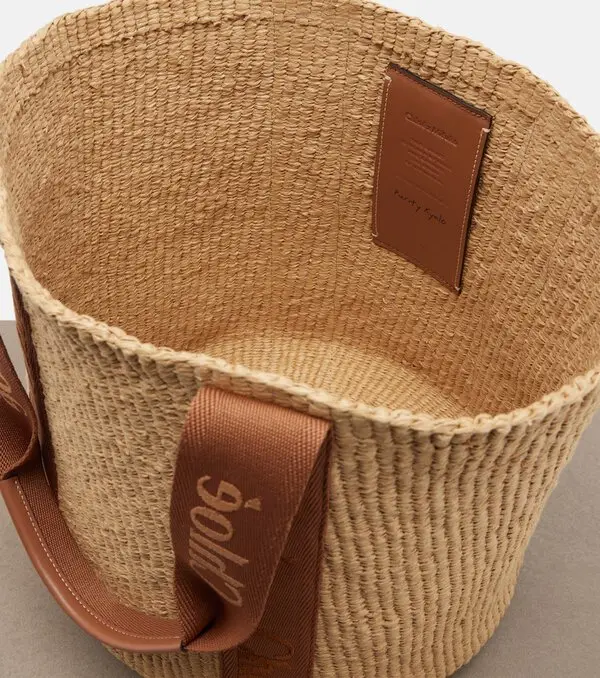 Chloé Woody Large Raffia Basket Bag