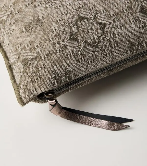 MAISON DE VACANCES Cotton-blend Jacquard Cushion