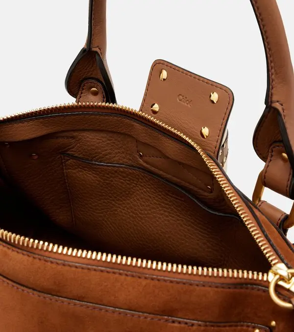 Chloé Paddington Suede Shoulder Bag - Brown