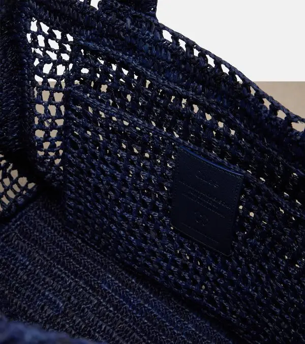 Chloé Raffia East-west Tote Bag - Blue