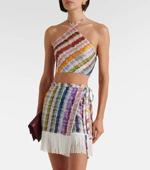 Missoni Halterneck Crop Top