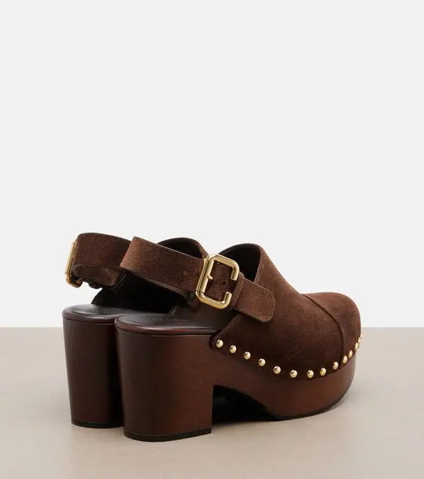 Chloé Jeannette Suede Clogs