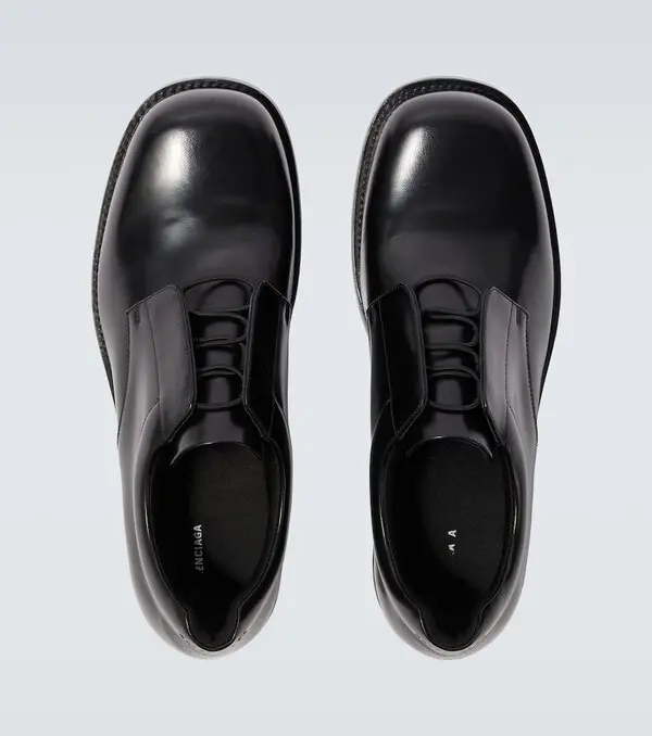 Balenciaga Brushed Leather Derby Shoes