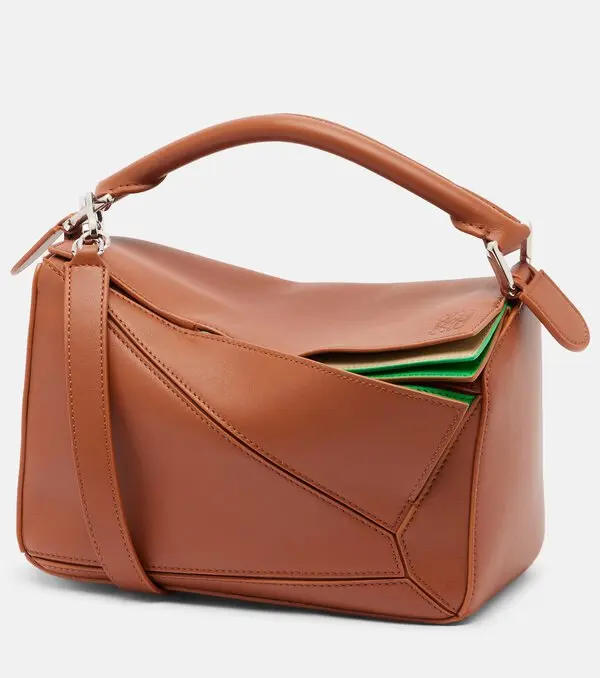 Loewe Puzzle Small Layered Top-handle Bag - Brown