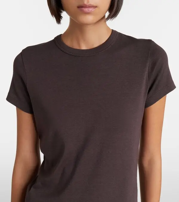 Vince 90s Shrunken Cotton-blend T-shirt