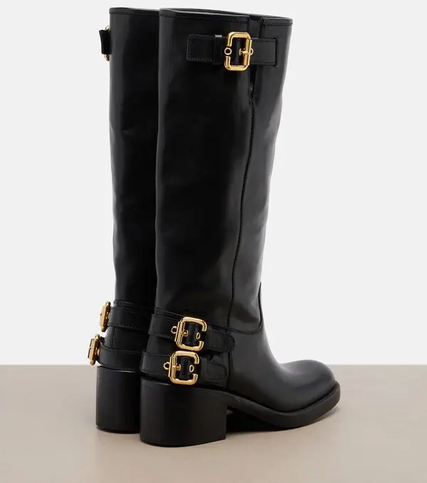Chloé Dakota Leather Biker Boots