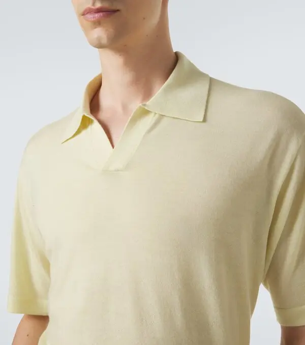 FRAME Wool And Cashmere Polo Shirt