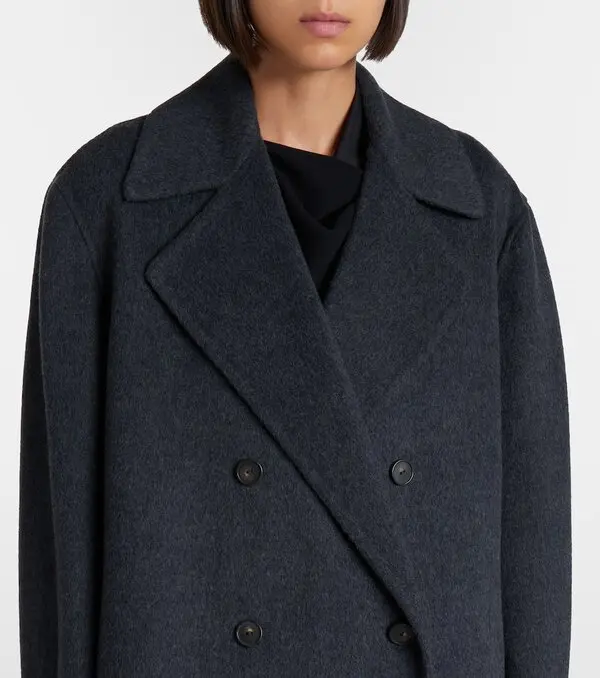 Vince Double-breasted Wool-blend Coat