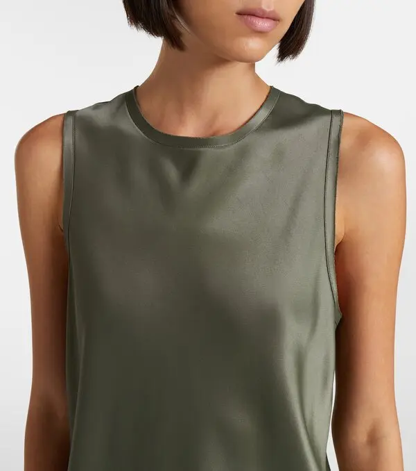 Vince Satin Sleeveless Top