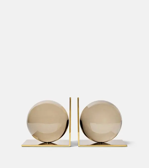 Jonathan Adler Globo Set Of 2 Bookends - Grey
