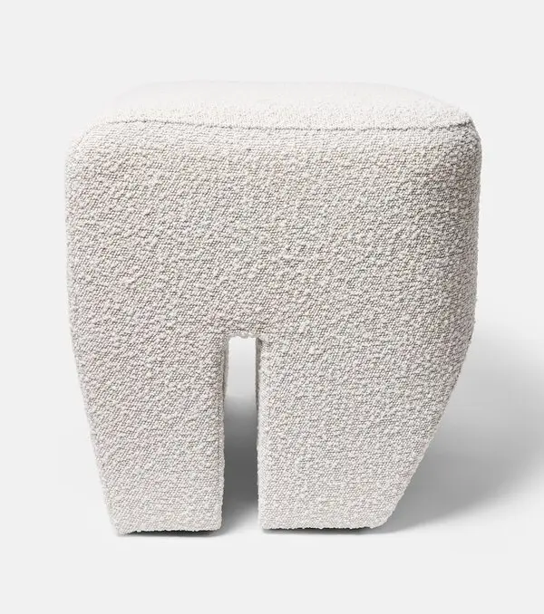 101 COPENHAGEN Sculpt Boucle Stool - White