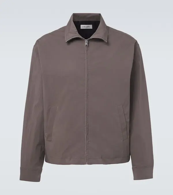 FRAME Cotton-blend Zip-up Jacket