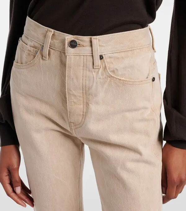 Khaite Finley Cropped Straight Jeans In Dumas