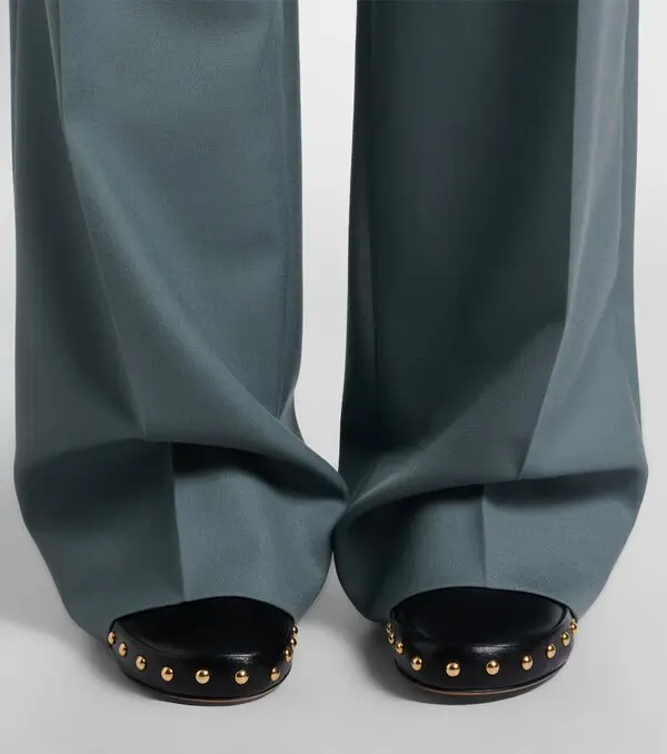 Chloé Junie Studded Leather Ankle Boots