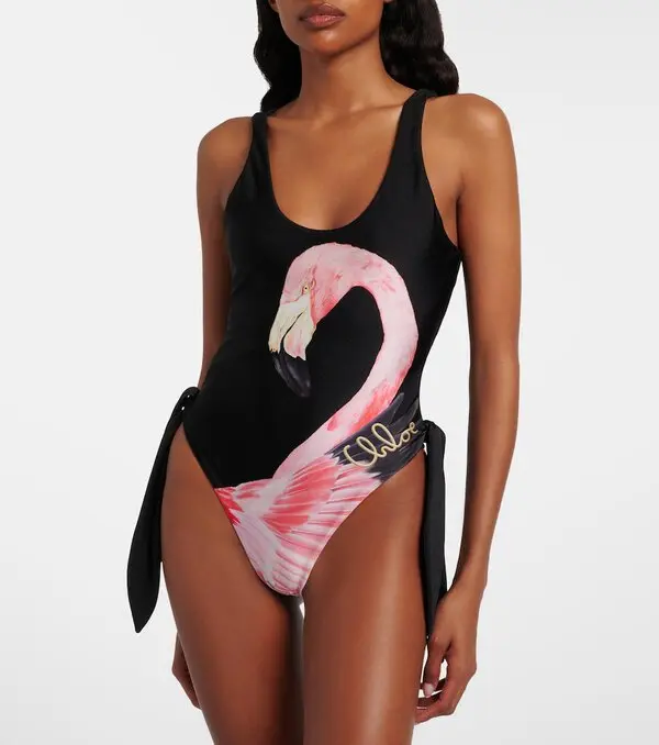 Chloé Printed One Piece Swimsuit