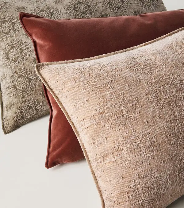 MAISON DE VACANCES Cotton-blend Jacquard Cushion