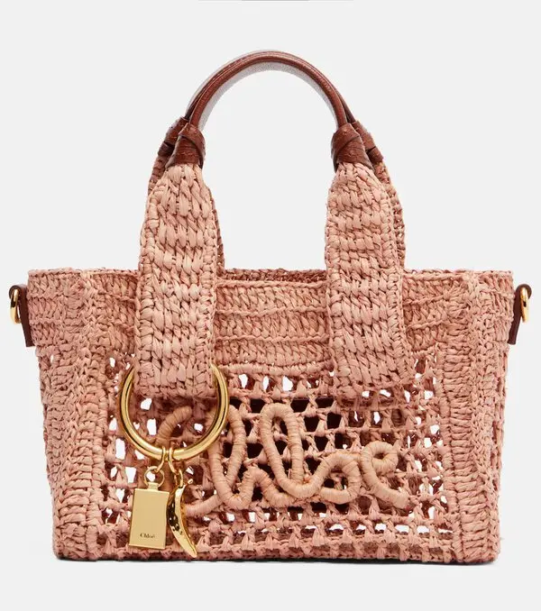 Chloé Raffia Top-handle Bag