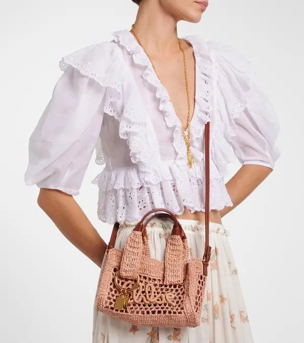Chloé Raffia Top-handle Bag