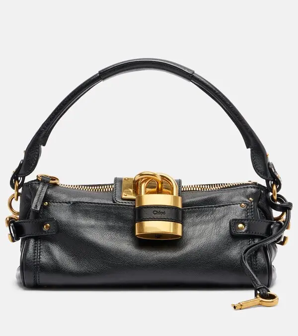 Chloé Paddington Small Leather Shoulder Bag - Black