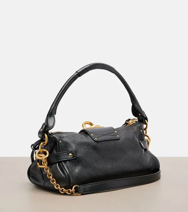 Chloé Paddington Small Leather Shoulder Bag - Black