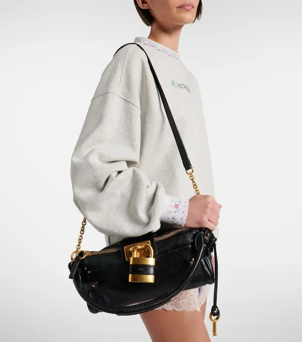 Chloé Paddington Small Leather Shoulder Bag - Black